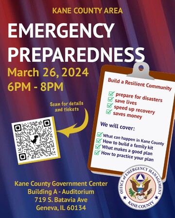 Kane County Area Free Emergency Preparedness Class